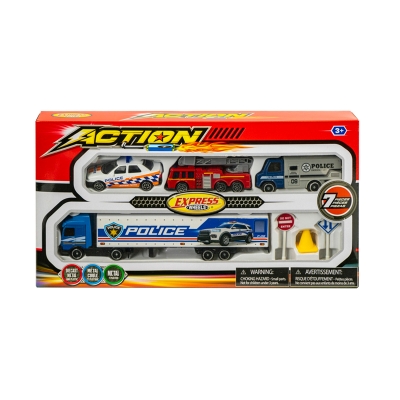 Set 7 Vehiculos De Emergencia Express Wheels