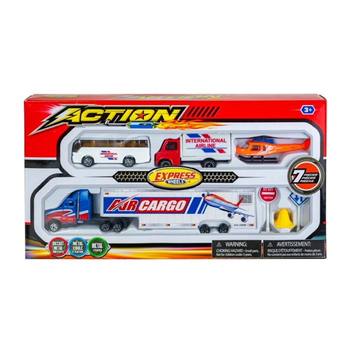 Set 7 Vehiculos De Aeropuerto Express Wheels